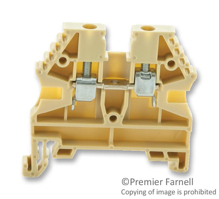 ER2.5BEIGE - Imo Precision Controls - TERMINAL BLOCK, DIN RAIL, 2POS