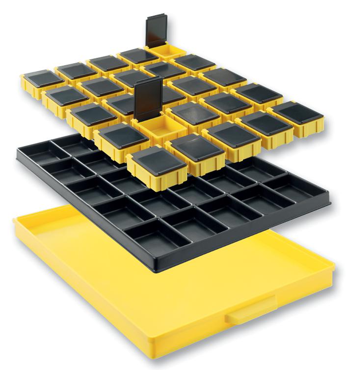 25 SMD-BOXEN N3 DISS-4-10 - Licefa - DRAWER, 25 SMD BOXES, DISSIPATIVE