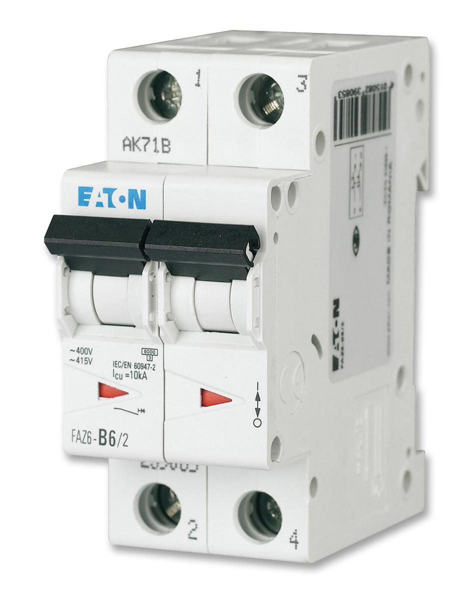 FAZ6-C4/2 - Eaton Moeller - CIRCUIT BREAKER, 2 POLE, C TYP