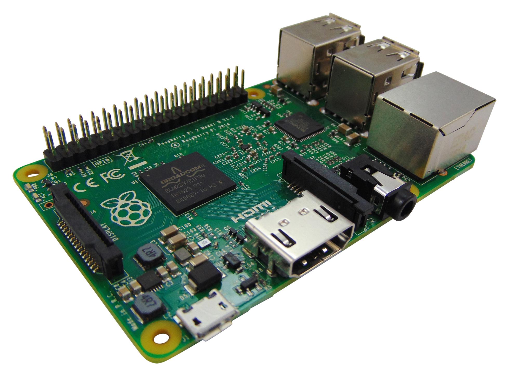RPI2-MODB-V1.2 - Raspberry-pi - SBC, RASPBERRY PI 2 MODEL B V1.2 ROHS COMPLIANT: YES