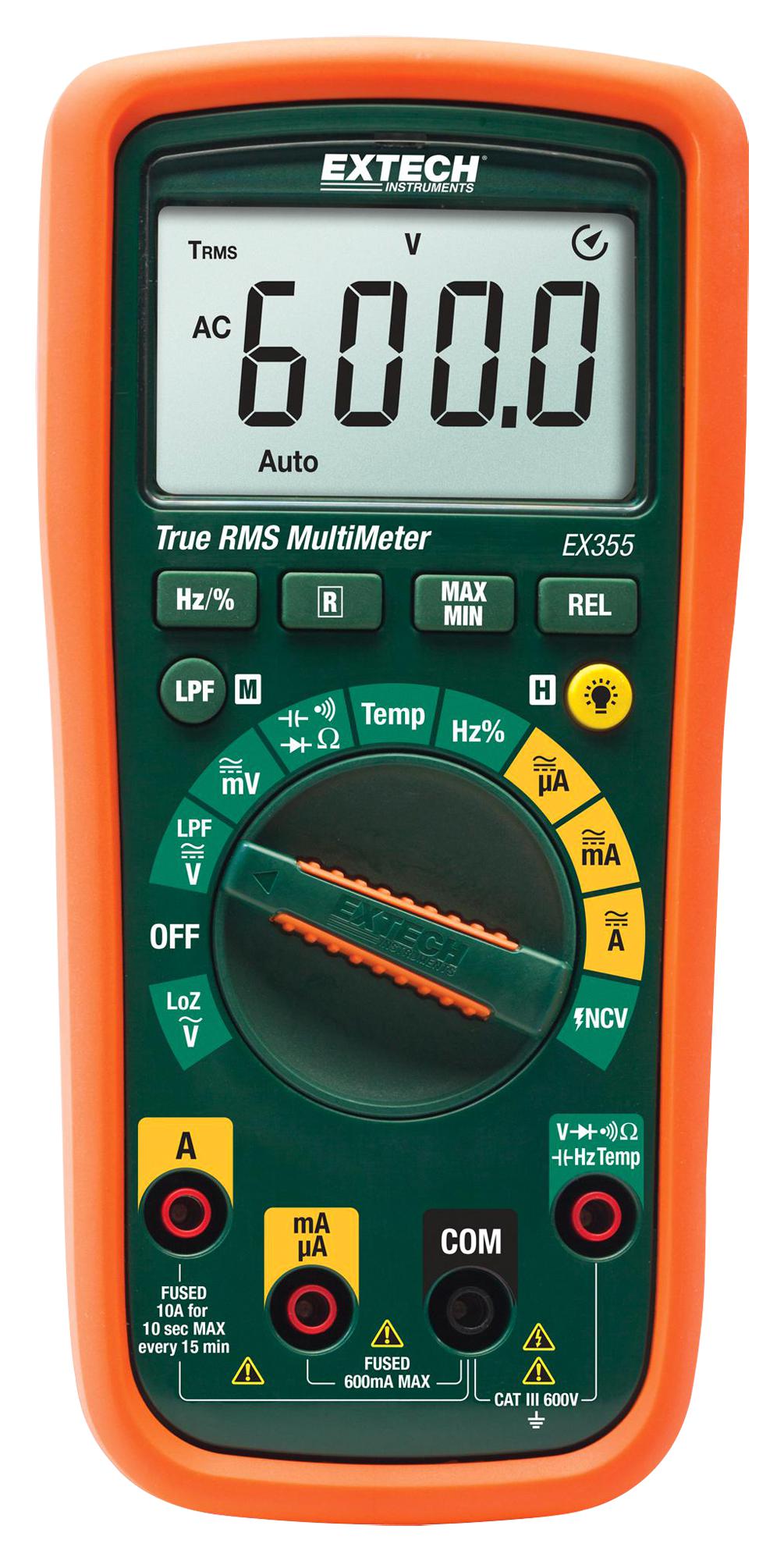 EX355 - Extech Instruments - DMM, HANDHELD, TRUE RMS