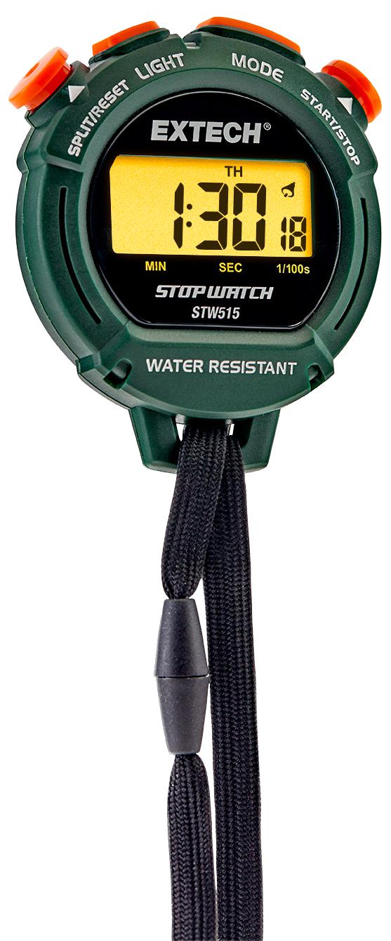 STW515 - Extech Instruments - STOPWATCH/CLK W/BACKLIT DISPLAY, 12/24HR