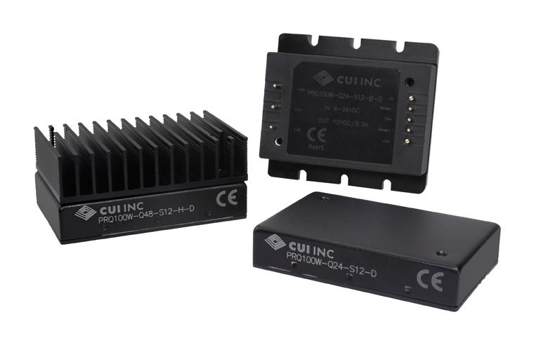 PRQ100W-Q24-S24-H-D - Cui - DC-DC CONVERTER, 24V, 4.2A ROHS COMPLIANT: YES