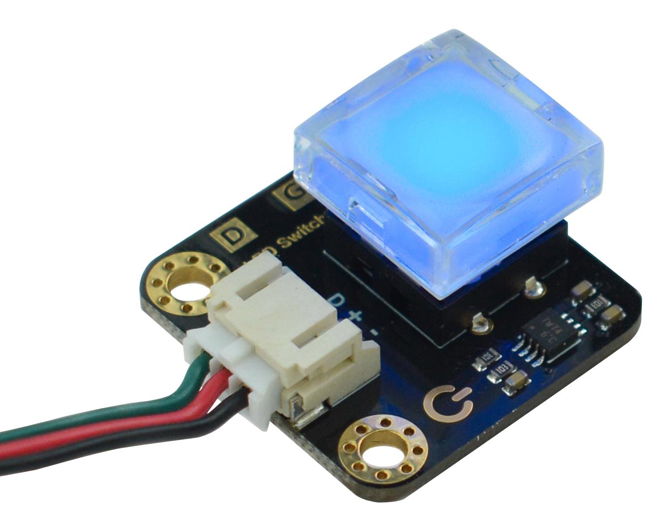 DFR0789-B - Dfrobot - LED SWITCH, BLUE, ARDUINO BOARD ROHS COMPLIANT: YES