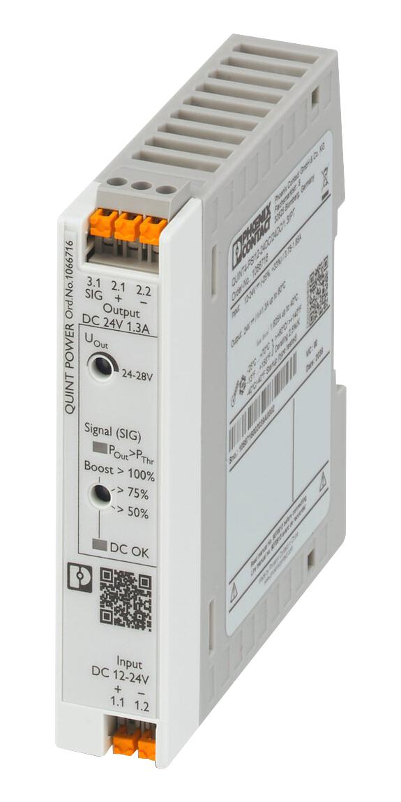 1066716 - Phoenix Contact - DC-DC CONVERTER, 24V, 1.3A ROHS COMPLIANT: YES