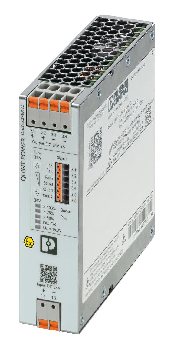 2910132 - Phoenix Contact - DC-DC CONVERTER, 24V, 5A ROHS COMPLIANT: YES