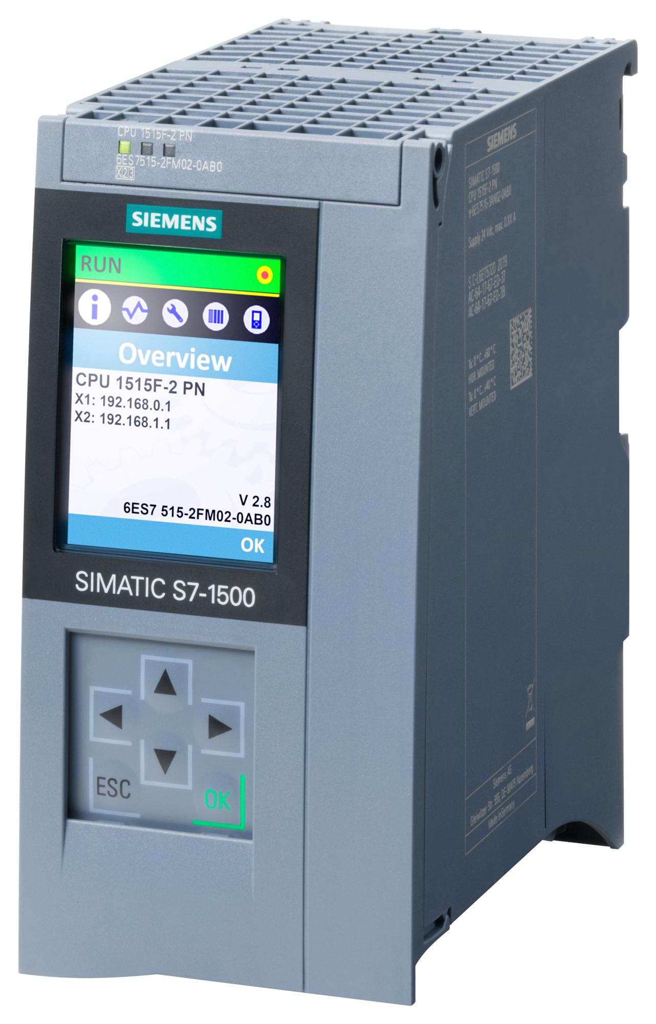 6ES7515-2FM02-0AB0. - Siemens - PROCESSOR MODULE, 750KB, 24VDC ROHS ...