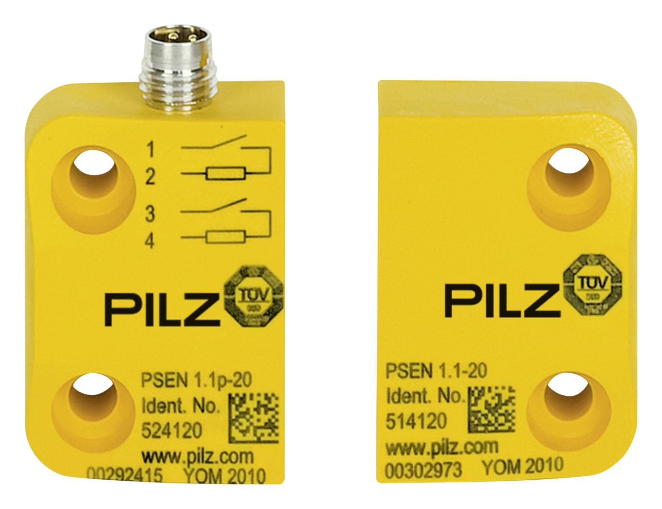 504220 - Pilz - MAGNETIC SAFETY SW, DPST-NO, 24V/M8 CONN ROHS COMPLIANT ...