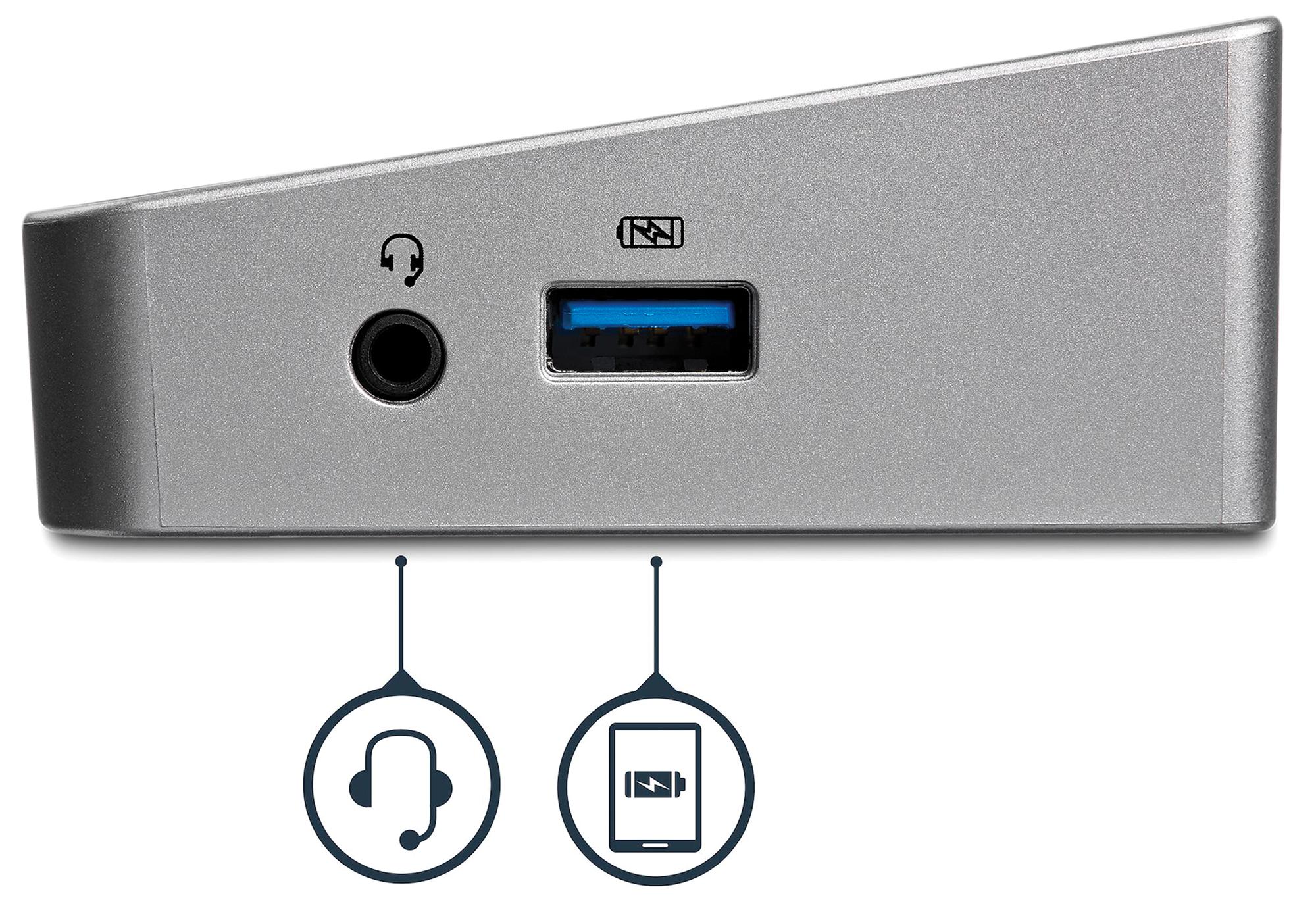 USB3DOCKH2DP - Startech - DOCK STATION, TRIPLE MONITOR, 4K