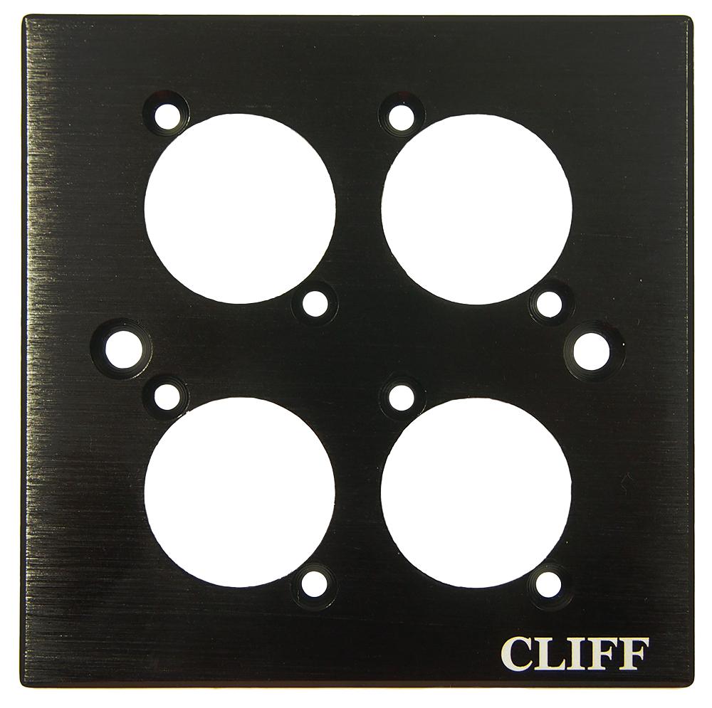 CP30500C - Cliff Electronic Components - FACEPLATE, ALUMINIUM, 4 MOD