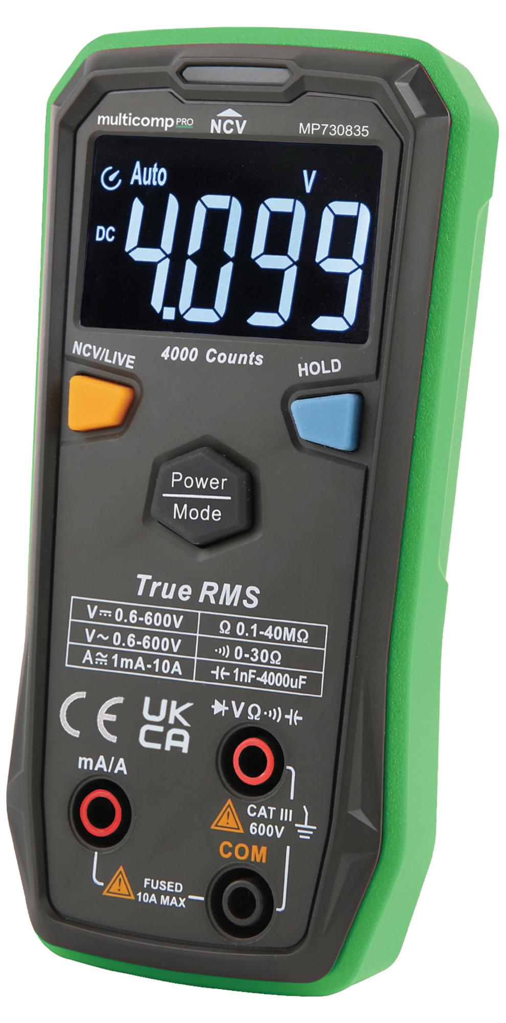 MP730835 - Multicomp Pro - DIGITAL MULTIMETER, HAND HELD, 10A
