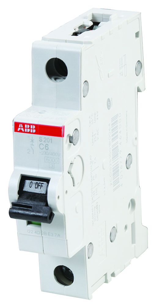 S201-C6 - Abb - CIRCUIT BREAKER, THERMAL MAG, 1 POLE