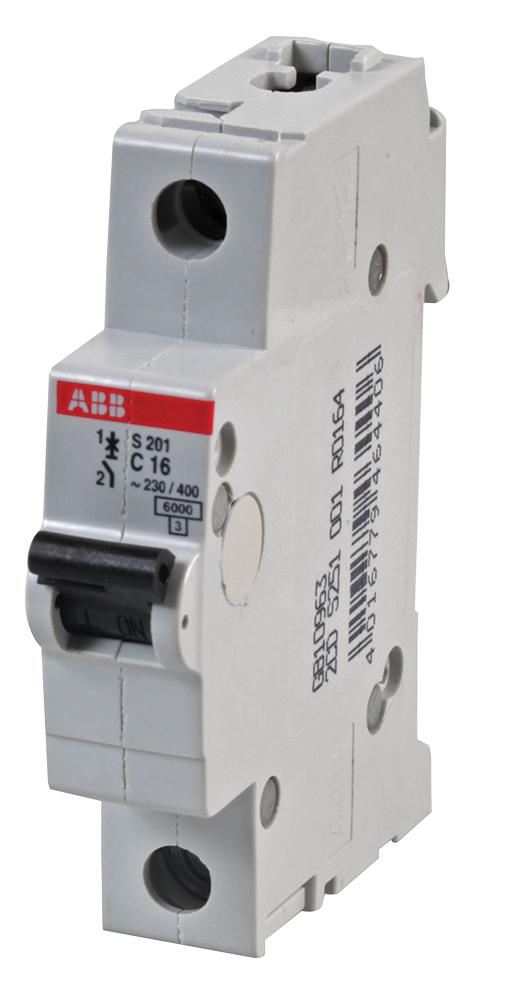 S201-C16 - Abb - CIRCUIT BREAKER, THERMAL MAG, 1 POLE
