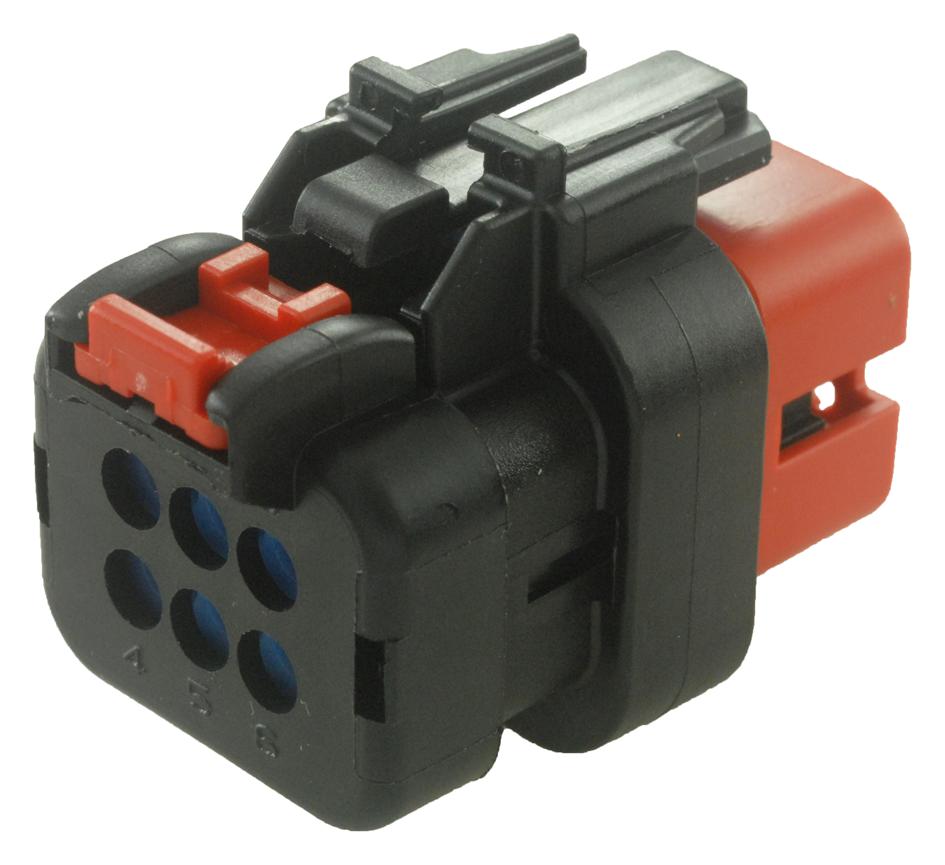 776433-1 - Te Connectivity - Carcasa de Conector, Rojo, Serie AMPSEAL