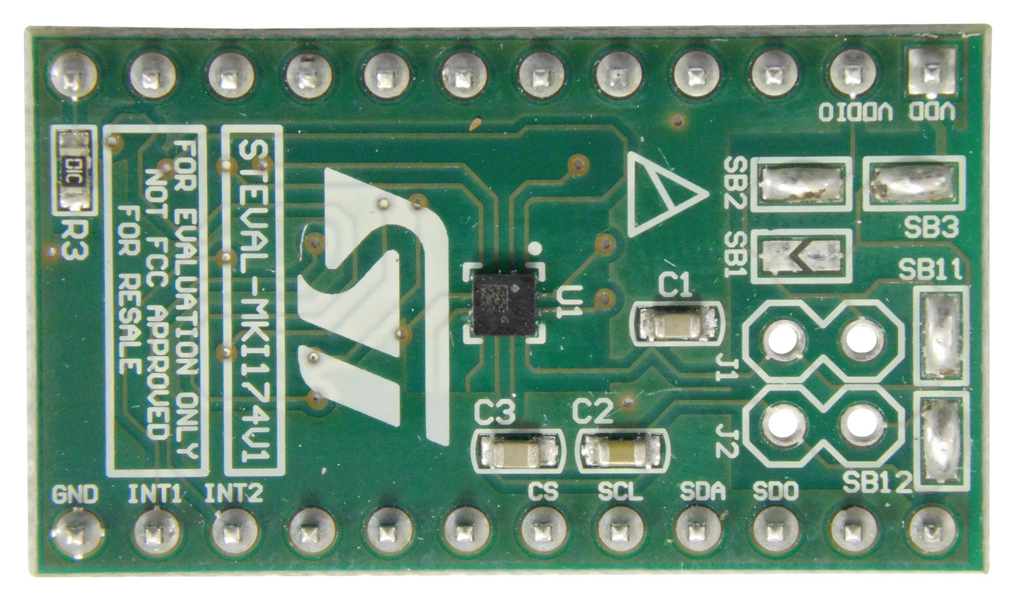 STEVAL-MKI174V1 - Stmicroelectronics - Adaptor Board, LIS2DS12, STEVAL-MKI109V3 MEMS Motion ...