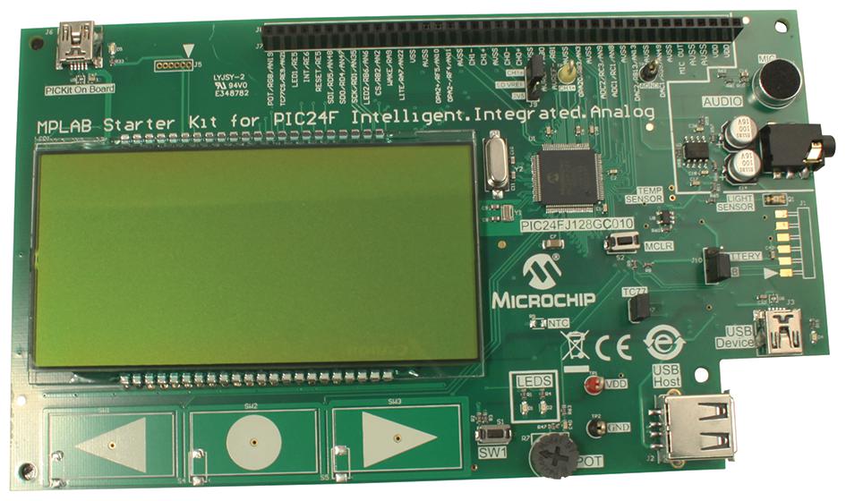 DM240015 - Microchip - Kit de Desarrollo, PIC24F, Header Analógico