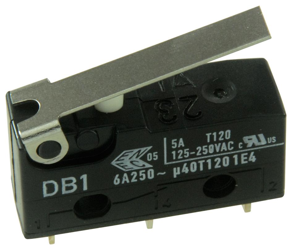 DB1C-A1LB - Zf Electronics - Interruptor Microswitch, Subminiature, Palanca con Bisagra