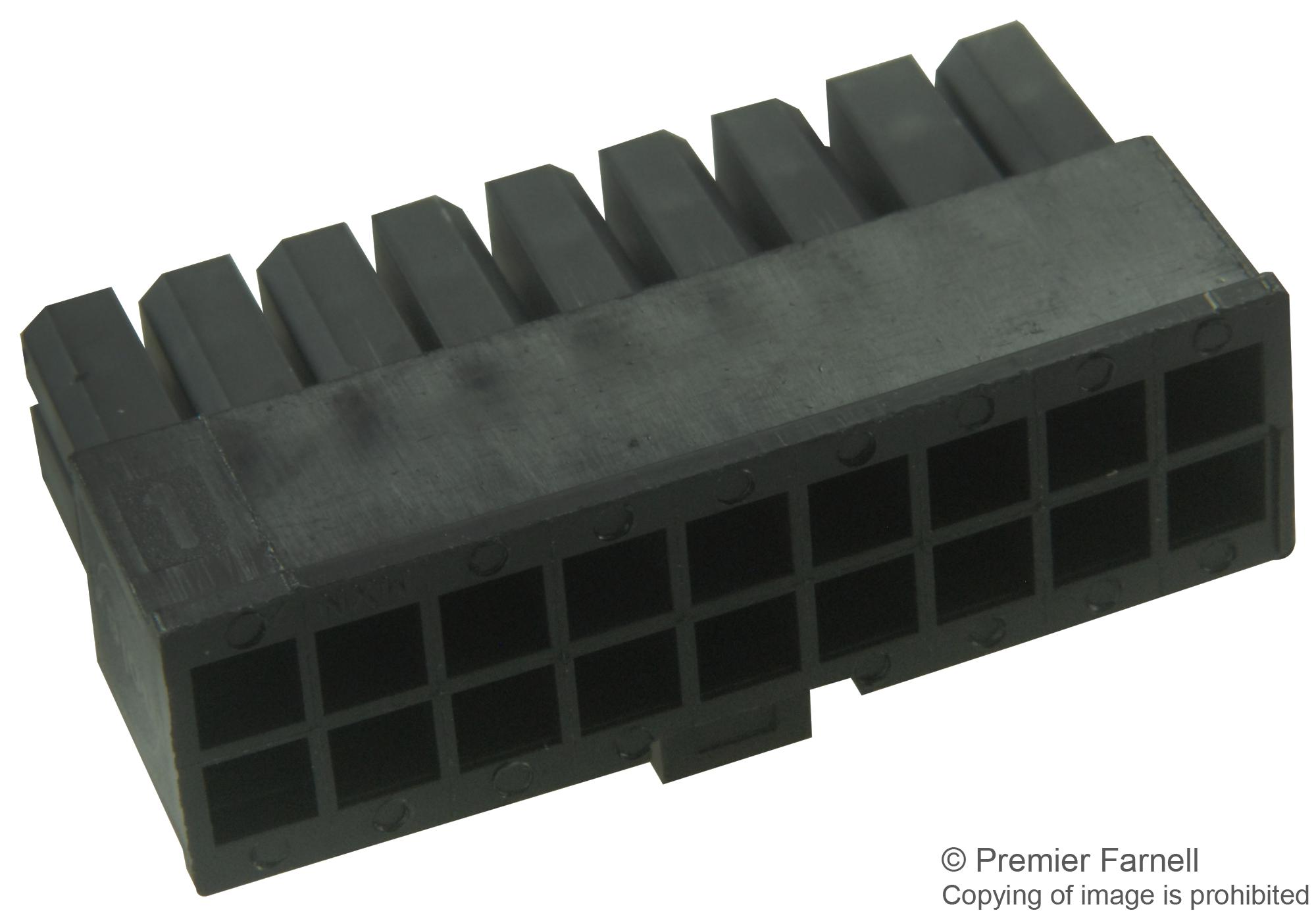 43025-1800 - Molex - Connector Housing, Dual Row, Micro-Fit 3.0 43025 Series