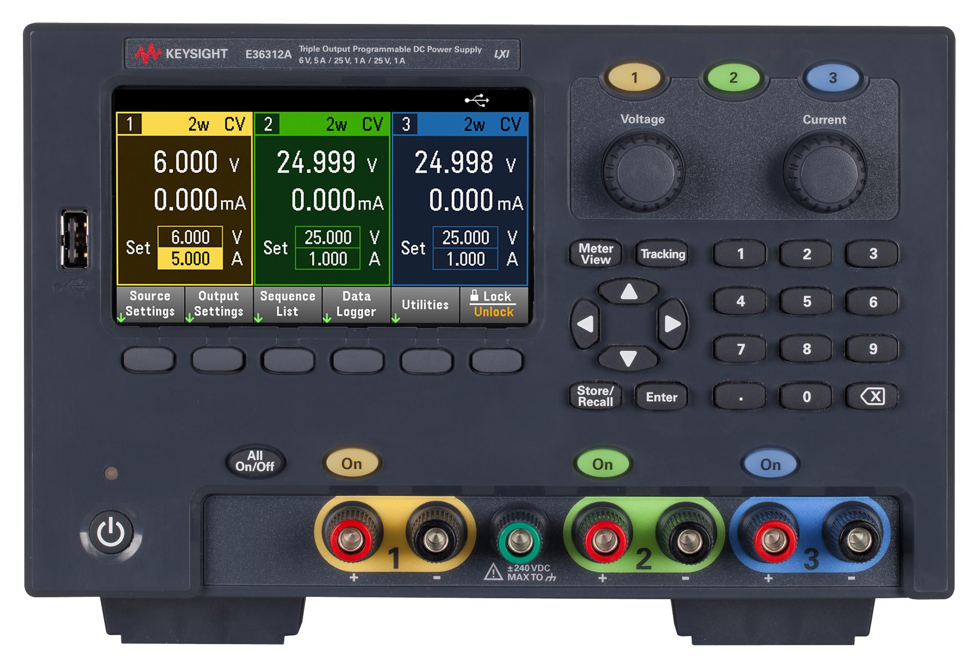 E36312A - Keysight Technologies - Fuente de Poder de Mesa, CD, Programmable
