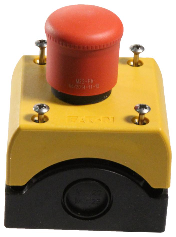 M22-PV/KC11/IY - Eaton Moeller - Interruptor para Paro de Emergencia, SPST-NO, SPST-NC