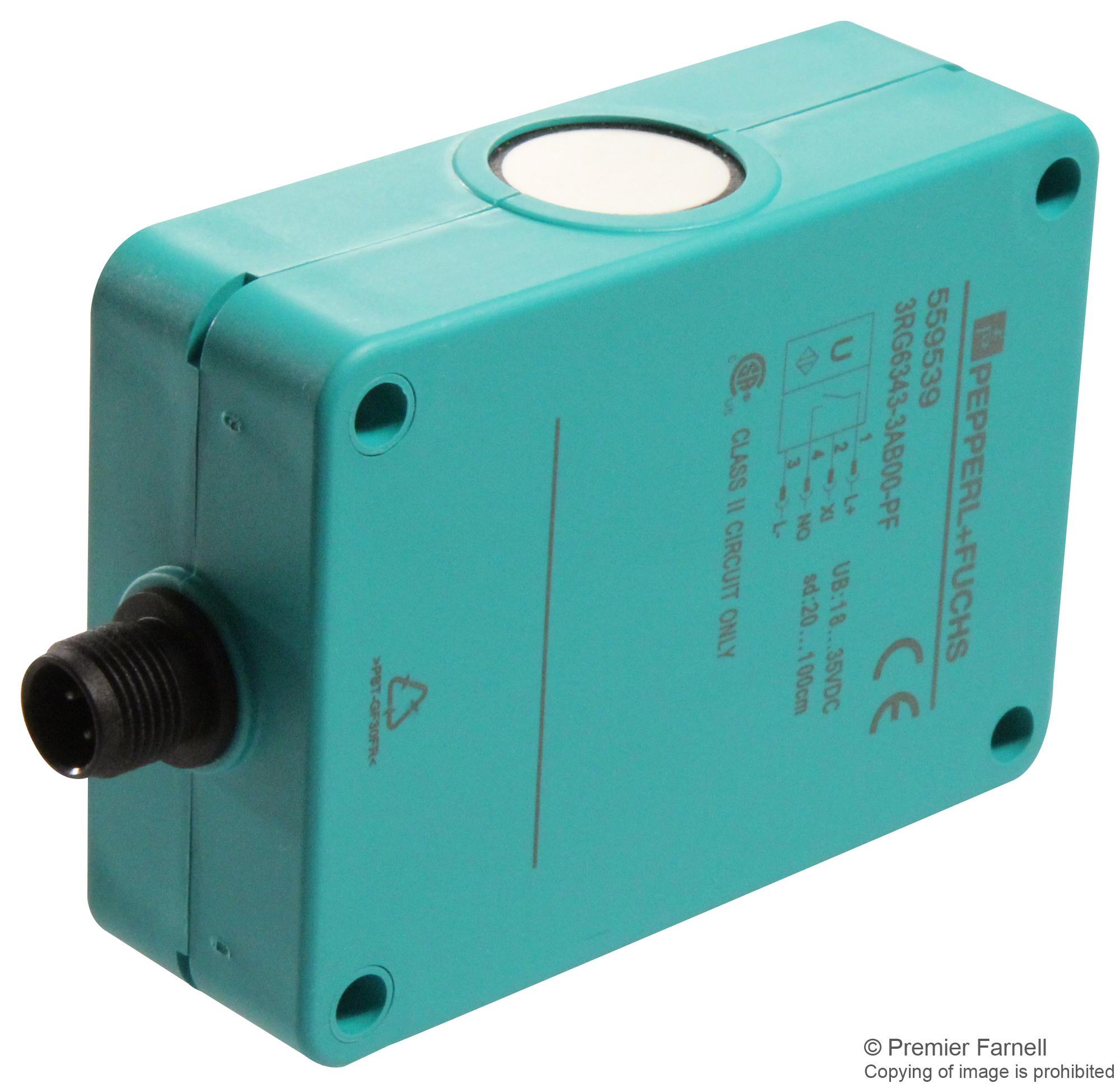 3RG6343-3AB00-PF - Pepperl+fuchs - Sensor de Proximidad Ultrasónico, Serie 3RG6112, Rectangular