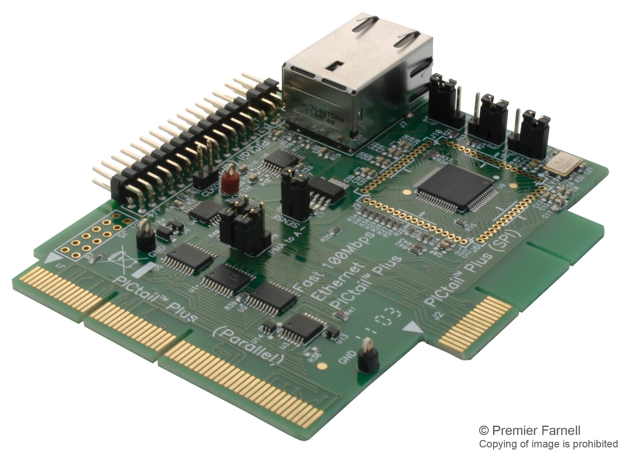 AC164132 - Microchip - Tarjeta Hija, PICtail Plus, ENC624J600 10/100 ...