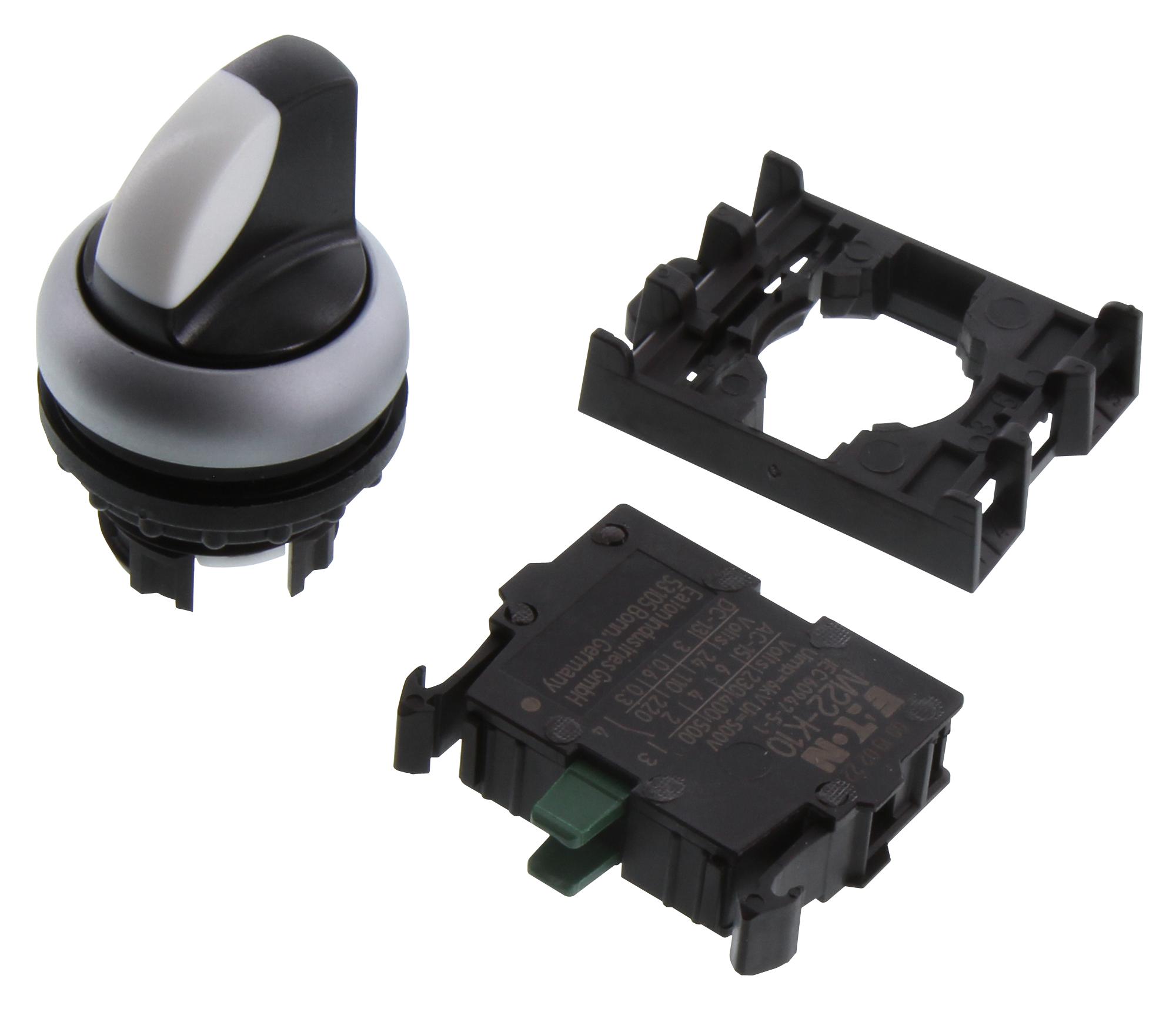 M22-WKV/K10 - Eaton Moeller - Interruptor Giratorio, 2 Posiciones, 1 polos