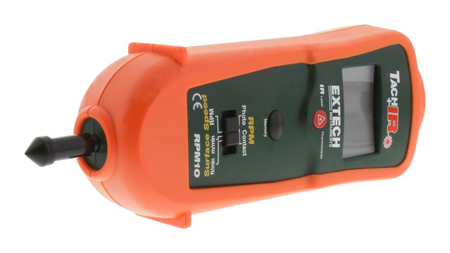 RPM10 - Extech Instruments - Tacómetro, 0.5RPM a 20000RPM, 10RPM a 99999RPM