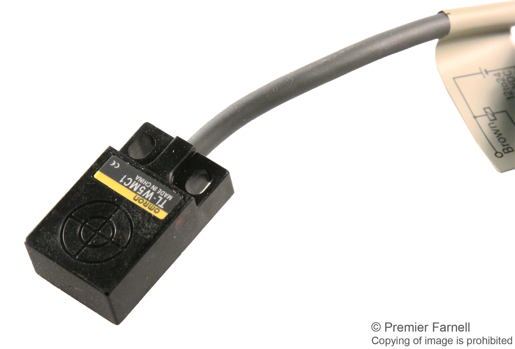 TL-W5MC1 - Omron Industrial Automation - Sensor de Proximidad Inductivo, Serie TL-W, Plano