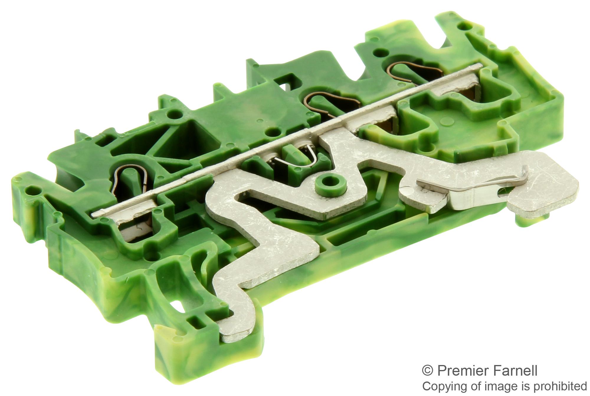 2002-1207 - Wago - Bloque de Terminal c/Montaje en Riel DIN, 2 ...