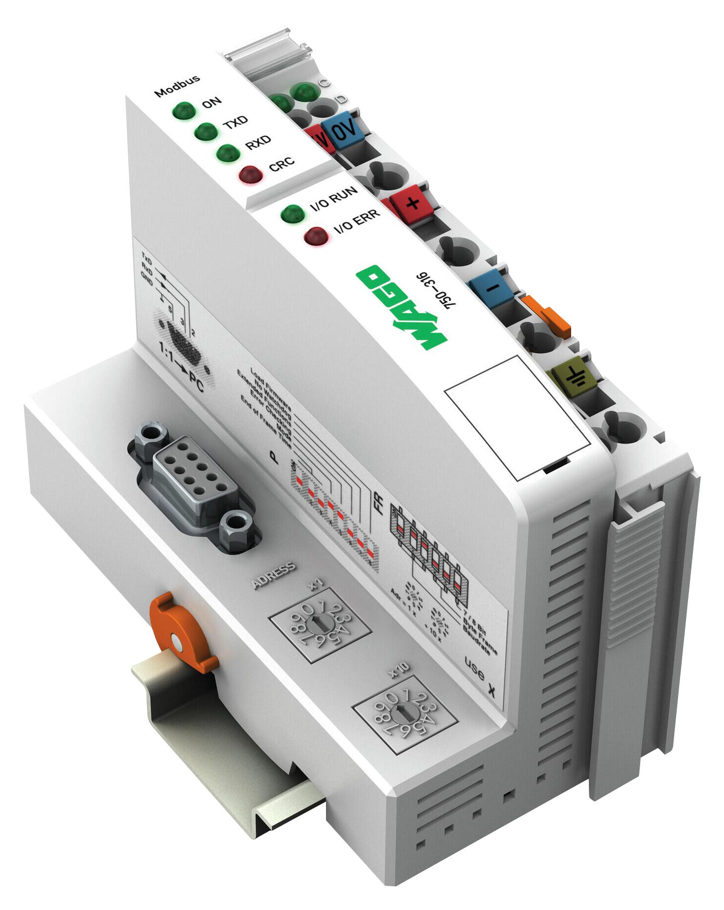 750-316 - Wago - FIELDBUS COUPLER, MODBUS RTU, RS232