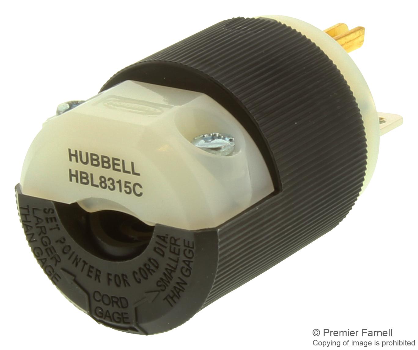 HBL8315C - Hubbell Wiring Devices - Conector de Entrada de Potencia ...
