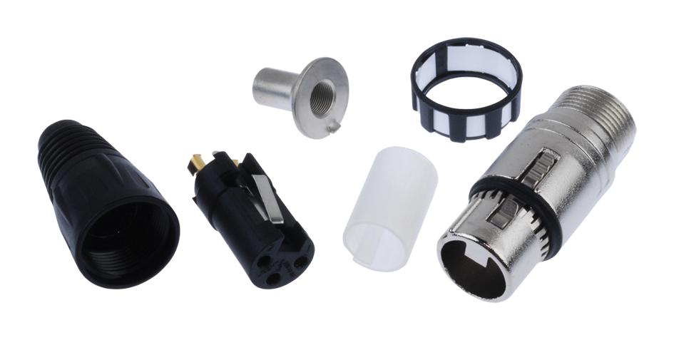 NC3FXCC - Neutrik - Conector XLR, 3 Contactos, Hembra