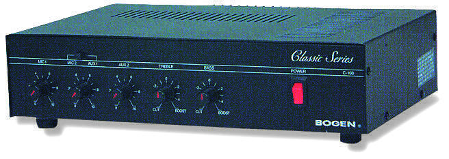C100 - Bogen Communications - Amplificador Dirección Pública Serie Classic, 100W, Entrada ...