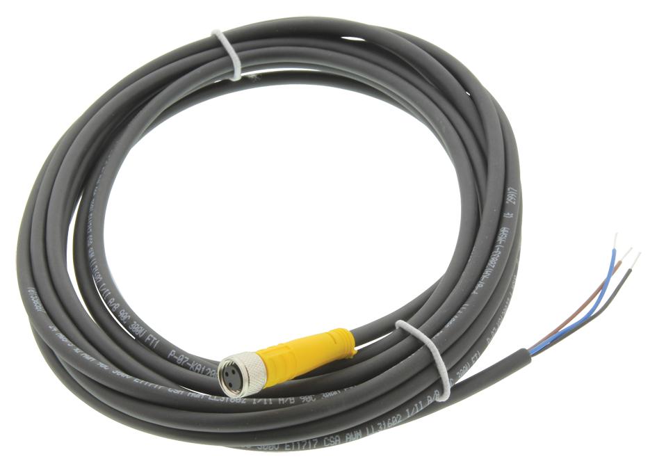 PKG 3M-4/S90 - Turck - Cable de Sensor, M8 Hembra, Extremo Libre