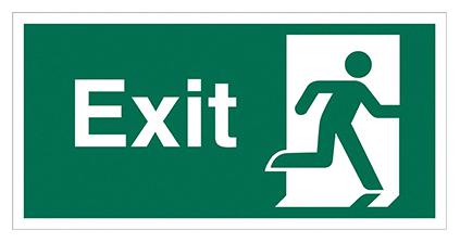 DT000225 - Duratool - Letrero de Seguridad, Emergency Exit, Exit