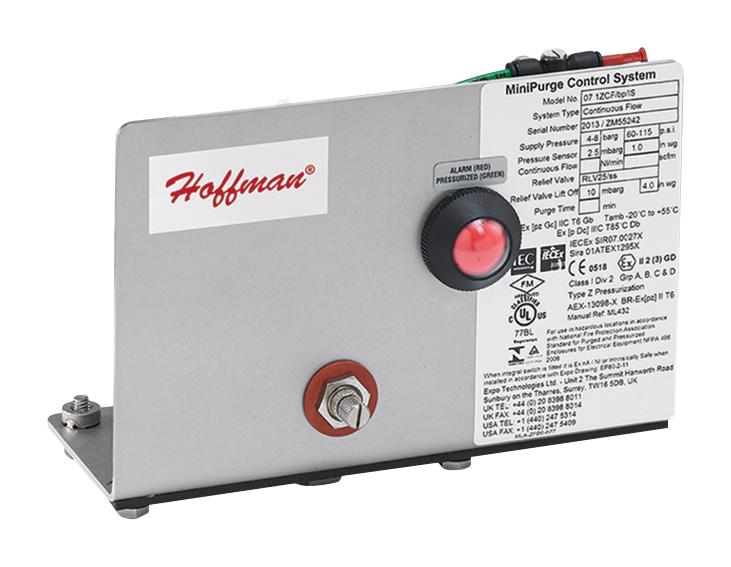 PCFB1YZ - Nvent Hoffman - Sistema de Purga y Presurización, Gabinete Industrial, Flujo Continuo