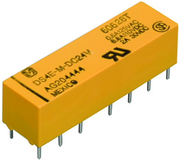 DS4E-M-DC12V - Panasonic - Relevador de Señal, 12 VDC, 4PDT