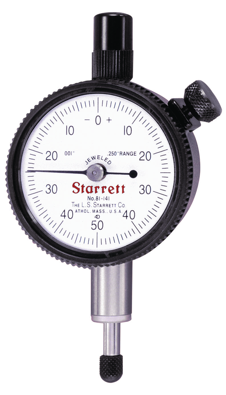 81-141J - Starrett - Dial Indicador, Rango 0.25 ", Resolución 0.001