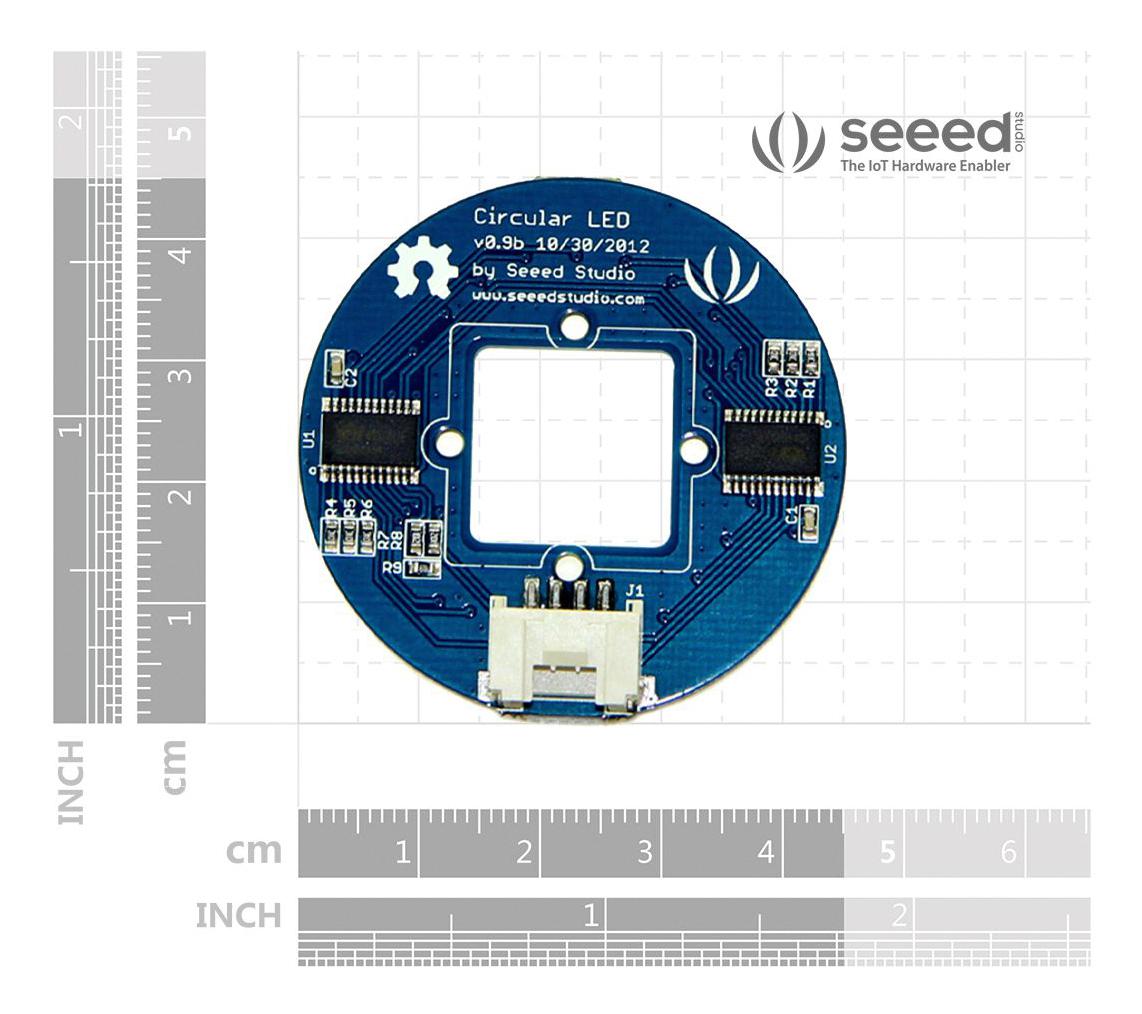 104030013 - Seeed Studio - Tarjeta LED Circular, 4.5VCD a 5.5VCD, 24 LEDs