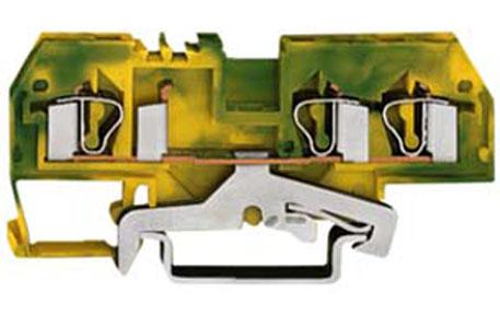 281-687 - Wago - DIN Rail Mount Terminal Block, 2 Positions, 28 AWG