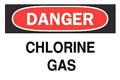 40880 - Brady - Letrero de Seguridad, Danger Chlorine Gas, 254 mm