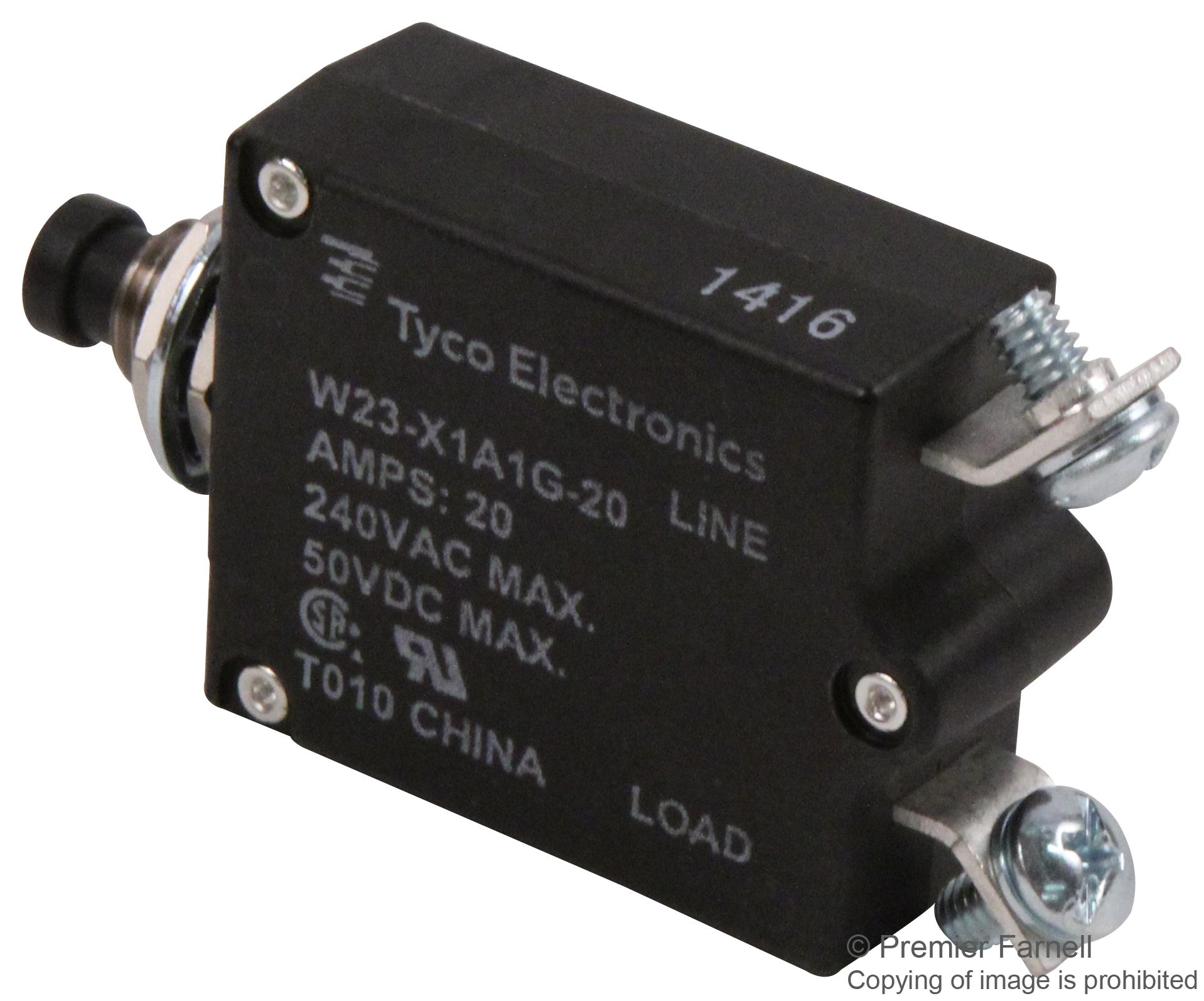 W23-X1A1G-20 - Potter&brumfield - Te Connectivity - Interruptor Térmico ...