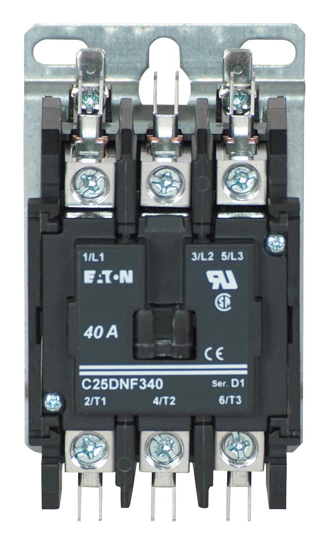 C25DNF340T - Eaton Cutler Hammer - Contactor, 40 A, Montaje en Panel