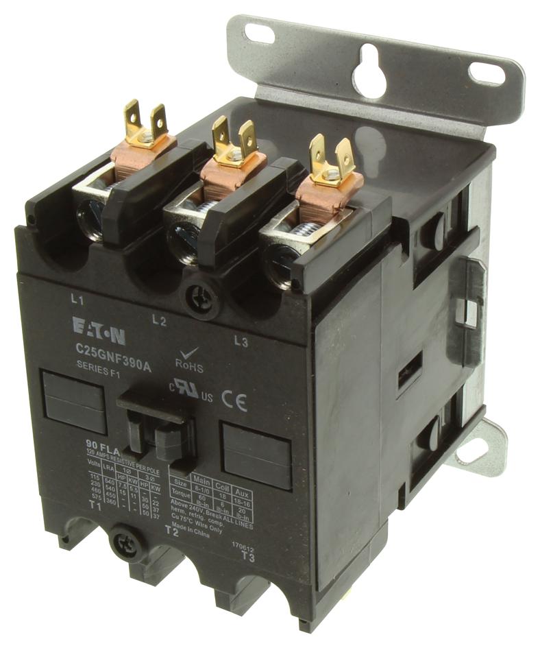 C25GNF390A - Eaton Cutler Hammer - Contactor, 90 A, Carril DIN