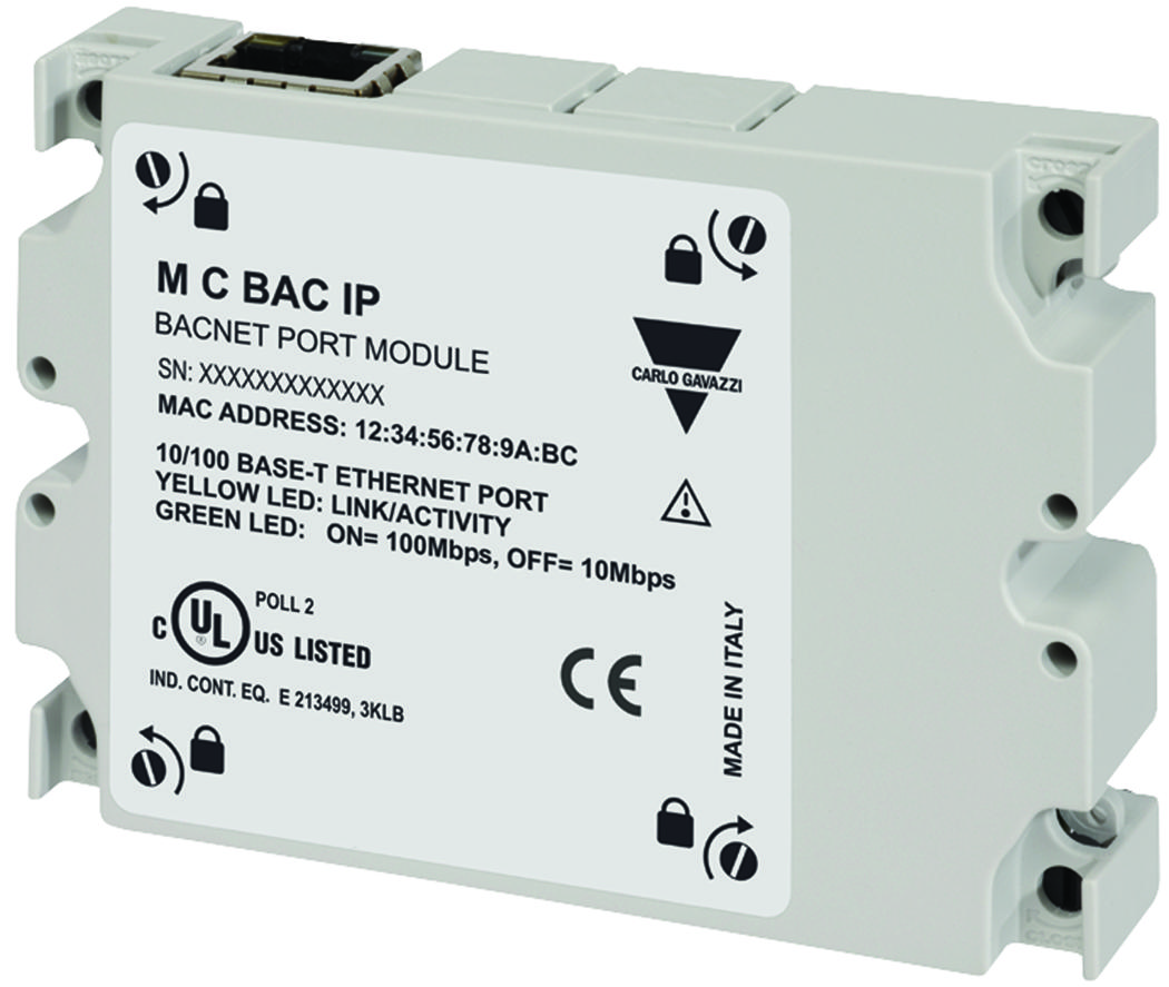 MCBACIP - Carlo Gavazzi - Módulo de Puerto, Analizadores de Energía ...