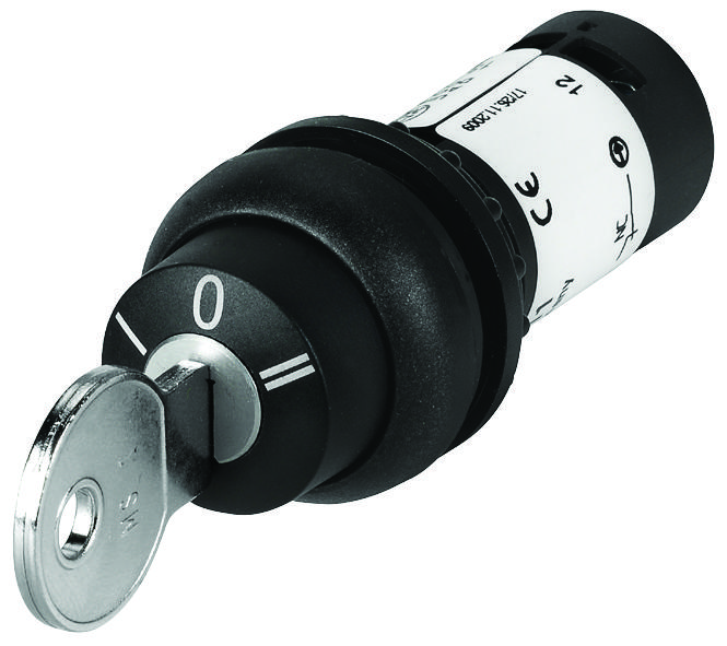 C22S-WS3-MS1-K02 - Eaton - Interruptor de Llave, Retorno por Resorte Momentáneo, DPST-NC