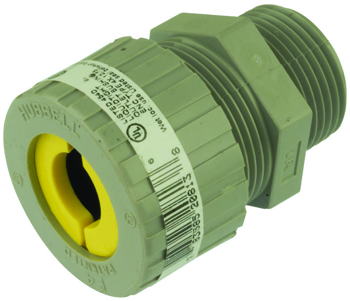 SHC1041CR - Hubbell Wiring Devices - Conector Glándula, 1" NPT, Nylon (Poliamida)