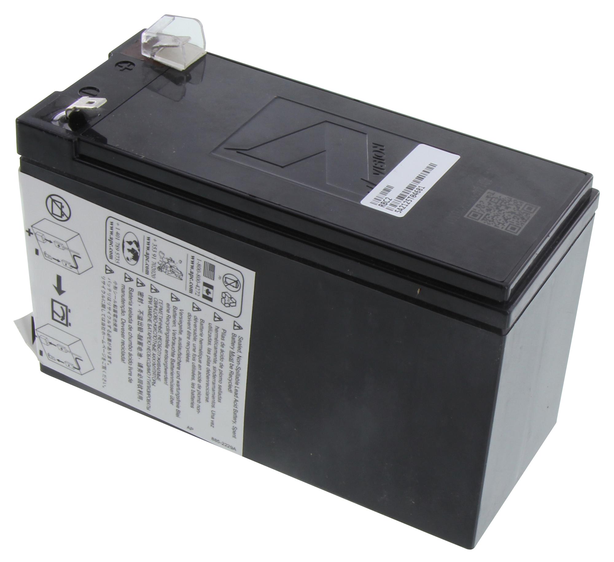 RBC2 - Apc - Batería Recargable, 12 V, Plomo y Ácido