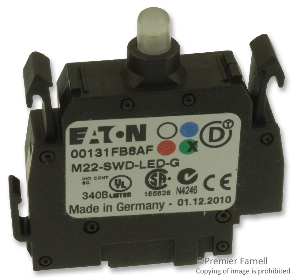 M22-SWD-LED-G - Eaton - Bloque de Contactos, 30 V, Conexión Rápida